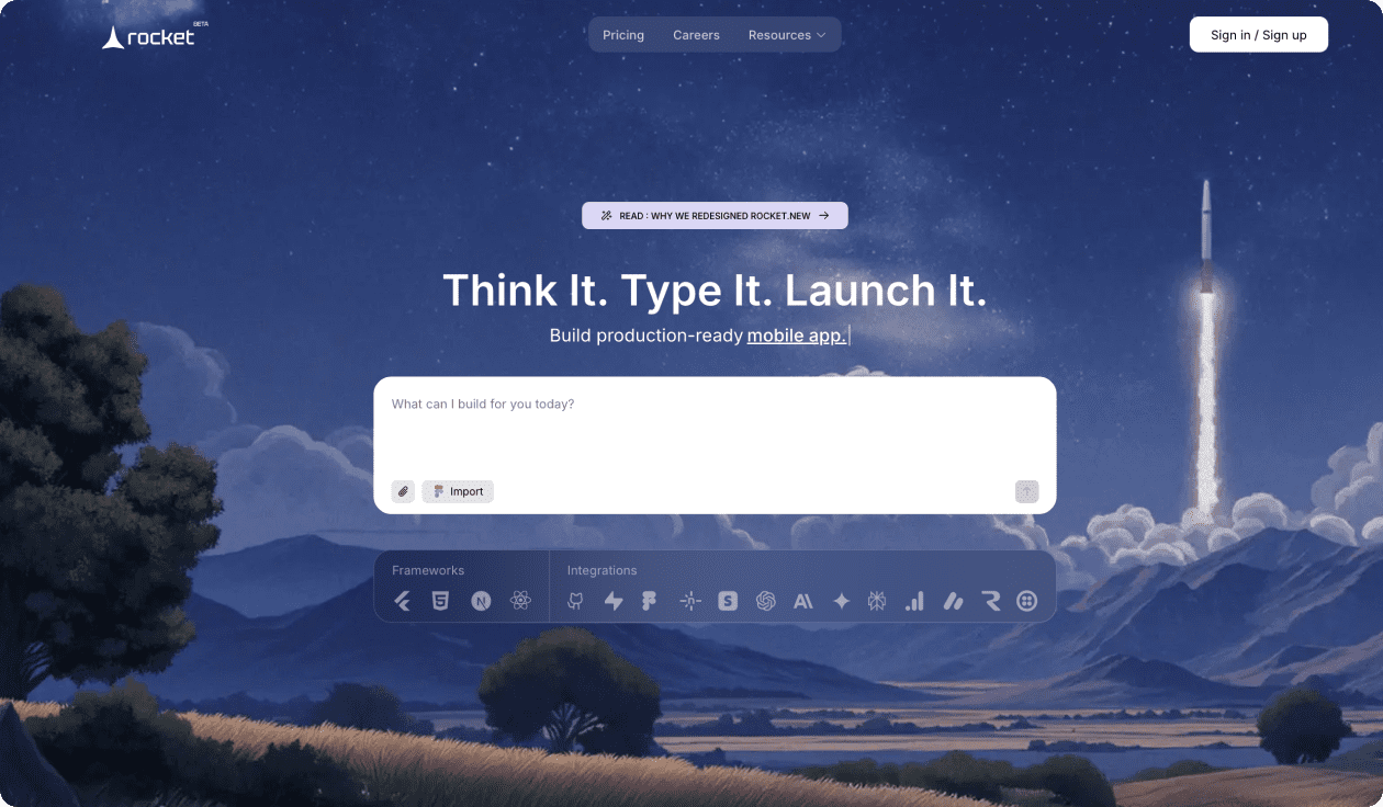 Rocket.new – Build Web & Mobile Apps 10x Faster, No Code